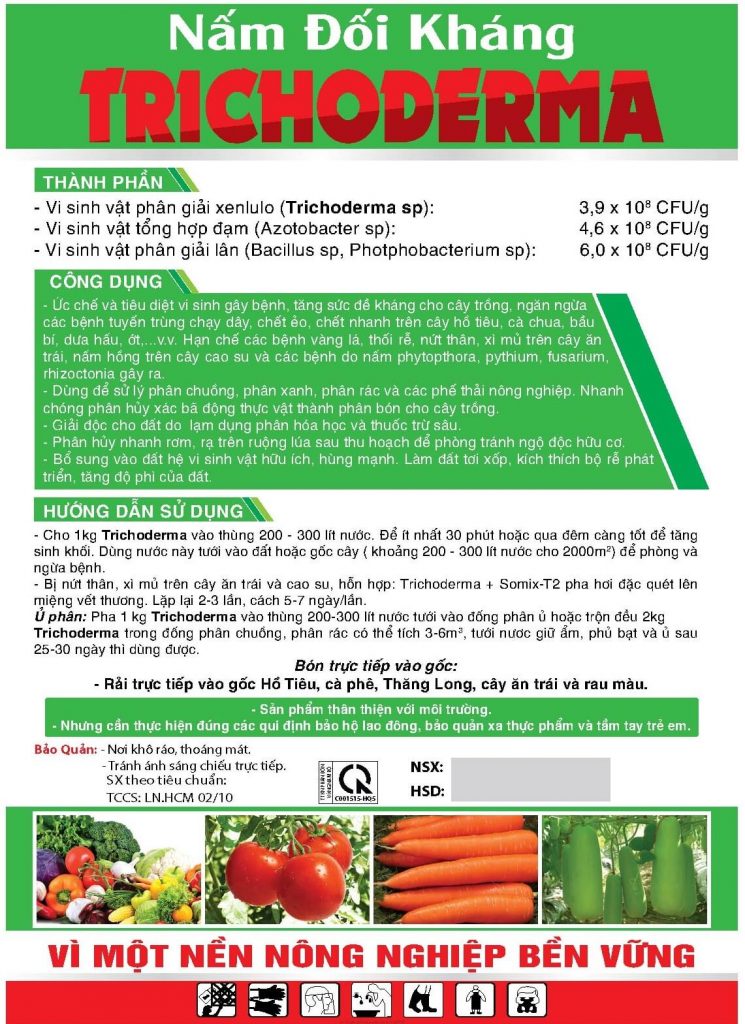 Trichoderma-H 1kg – CÔNG TY TNHH SẢN XUẤT THƯƠNG MẠI LƯƠNG NÔNG